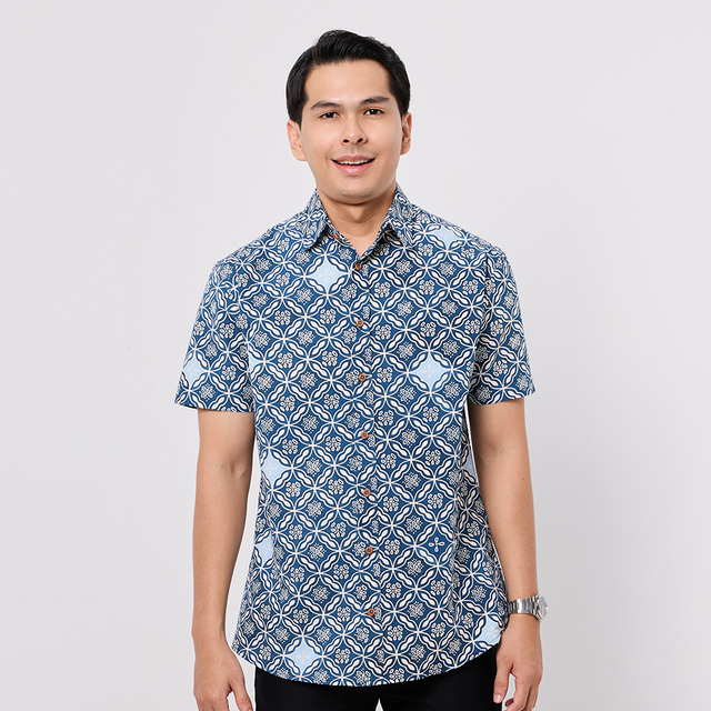 Men's Batik Shirt - Nila Kuih Cara – Batik Boutique